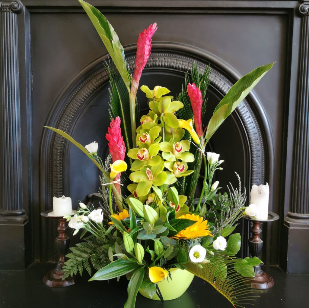 Exotic Ginger & Orchid Arrangement - Castleknock Flowers